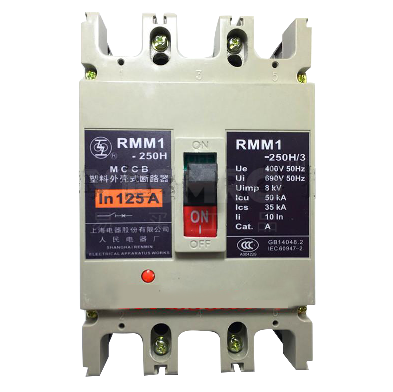 上海人民电器厂(上联) RMM1 塑壳断路器 RMM1-250H/3300-200A 3P 50kA 热磁式 - 200 250 Y89544【价格 图片 批发 报价】_易买工品官网