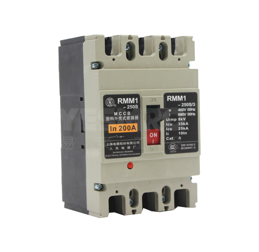 上海人民电器厂(上联) RMM1 塑壳断路器 RMM3-400S/4300 315A 4P S【50kA】 3【复式热磁脱扣器】 无代号【N极无保护】 315 400 KL2165【价格 图片 ...