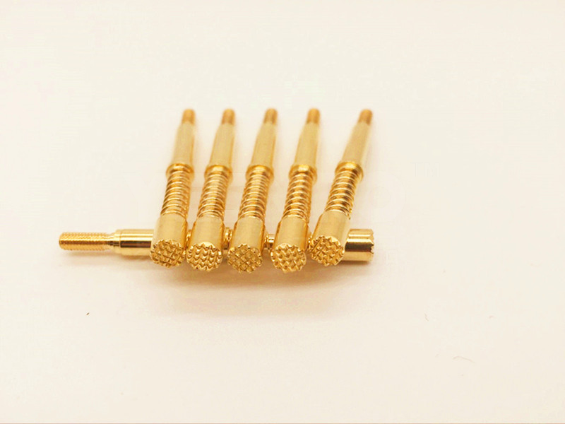 华荣探针 大电流针 HRS420 H500 HSG65 行程：9.2mm，最大电流：15A 九爪梅花大电流针420H/5.0mm头部 ...