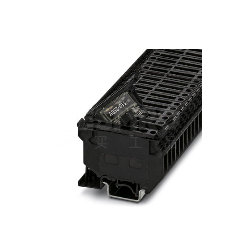 菲尼克斯 PHONEIX CONTACT UK螺钉式接线端子 UK 5-HESILA 250(片装） 黑 单层 4 800 6.3 8.2 ...