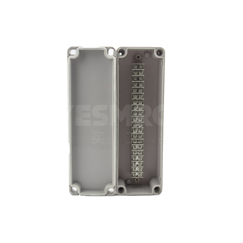 迎欣 塑料户外防水接线盒 YX-PW-0825-20P 250*80*70mm 20P 中间 无孔 新料YX-20P-0825平位 ...