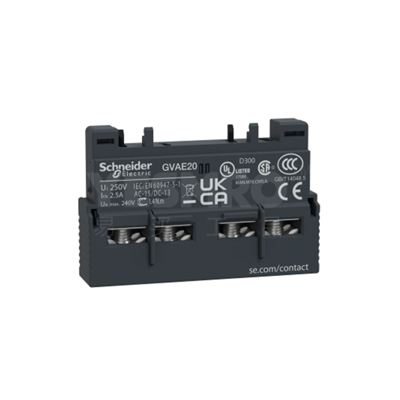 施耐德 Schneider TeSys Deca GV2/GV3系列瞬时辅助触点 GV-AE20 2NO 正装 GVAE20（老款 ...