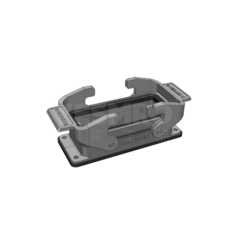 为乐电气 重载连接器-外壳 H16B-K-2L-BK - 2扣 H16B开孔安装挂钩双扣 DX4482【价格 图片 批发 报价】_易买工品官网