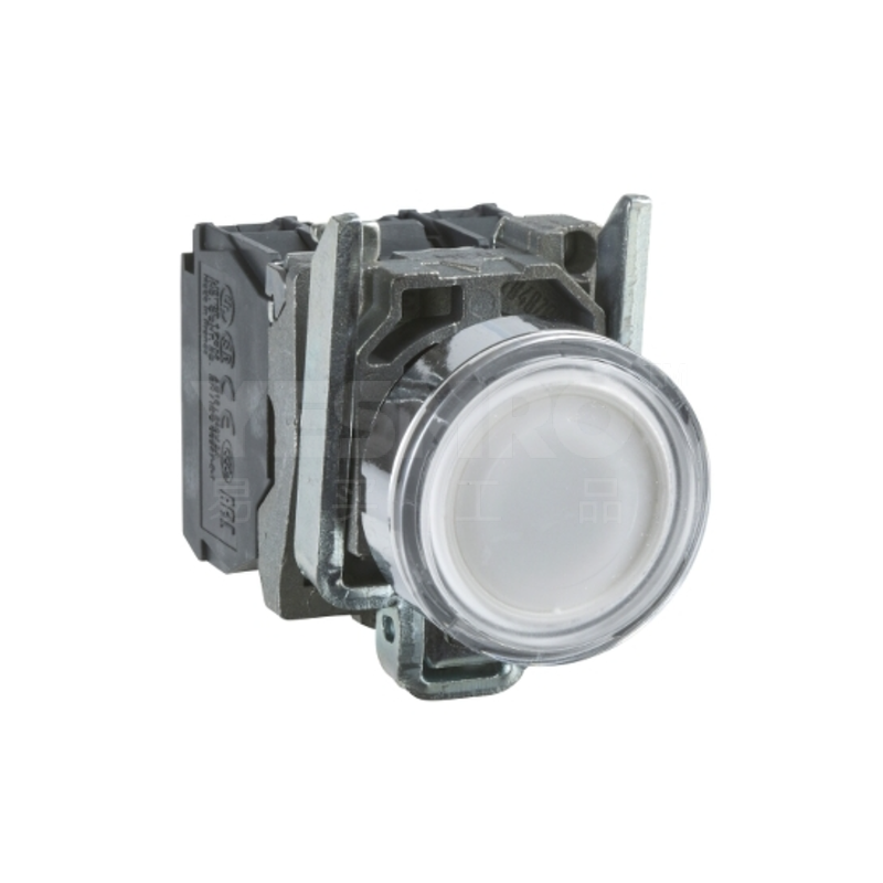 施耐德 Schneider XB4系列带灯平头复位按钮(配 Universal LED) 完整型号 XB4BW31B5=ZB4BW0B15 ...