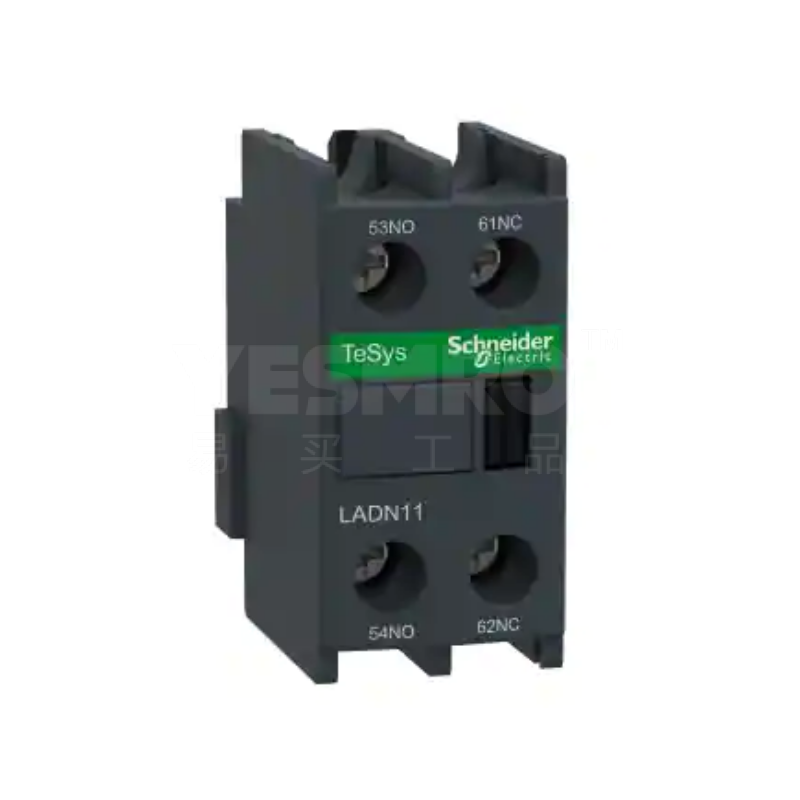 施耐德 Schneider 进口TeSys LC1F辅助触点模块 LAD-N11 1NO+1NC 正面安装 螺钉夹紧端子 LADN11 ...