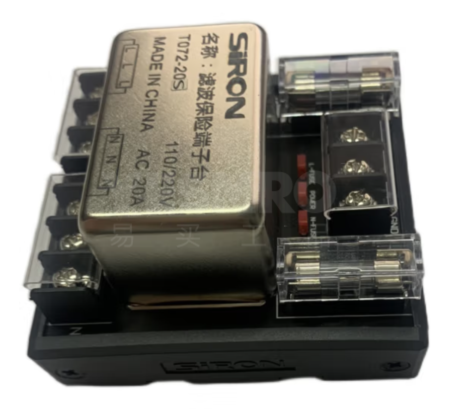 胜蓝 SiRON 滤波保险端子台 T072-20S AC220V 20 叉型裸端子，圆形裸端子 滤波保险端子台 D93052【价格 图片 批发 ...