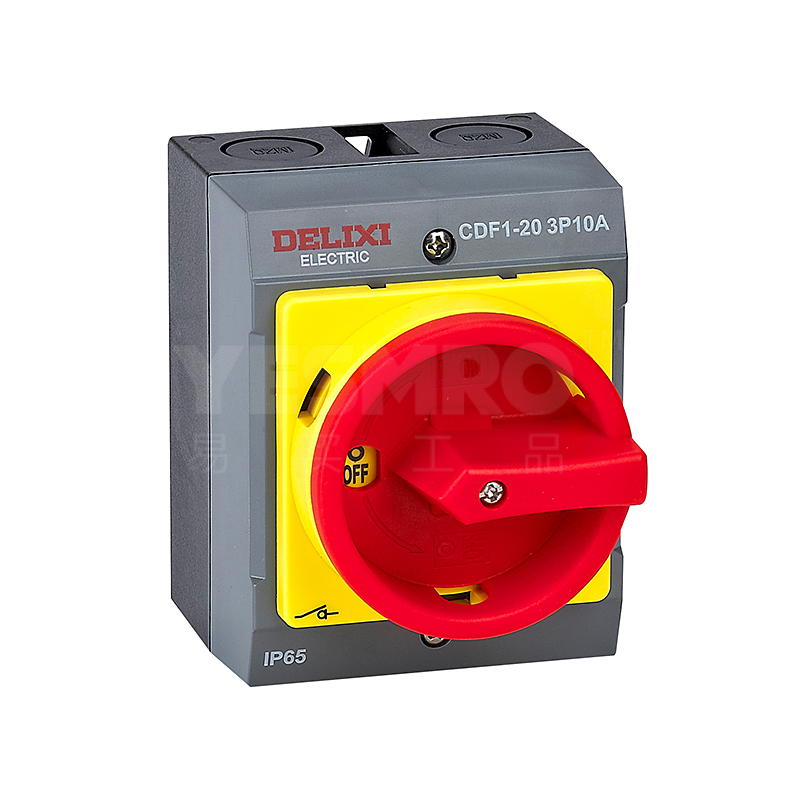 德力西 DELIXI CDF1系列负荷隔离开关 CDF1-100 100A 3P 平齐安装 100A 100A 3P 平齐安装 不带防护外壳 ...