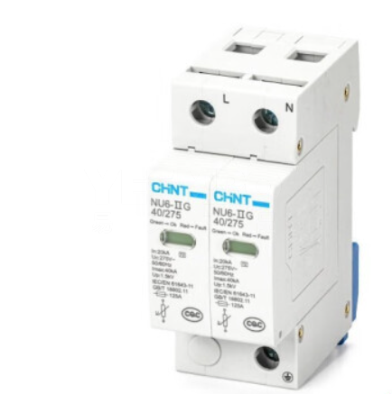 正泰 CHINT NU6-ⅡG系列电涌保护器 NU6-ⅡG 40kA/275V 2P 不带远程触点 2P 40kA 275V 20KA 710270300000121 D01209【价格 图片 ...