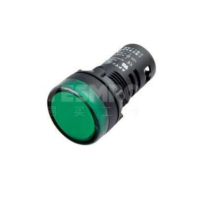 APT AD16-22B系列圆厚型指示灯 AD16-22B/g28 Φ22.5【开孔尺寸Φ22.5mm】 B型 g【绿色】 28【AC/DC220V】 标准外壳 100799052 ...