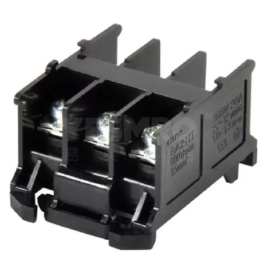 和泉 IDEC BA系列端子台 BA111T 3极型自动弹升型 600V 16A 1.25mm²2mm² M3 0.6~1 LM3251【价格 ...