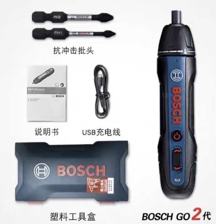 博世 BOSCH Bosch GO 2 充电式电钻/起子机 BOSCH GO2（标配） 充电式电钻/起子机 -/5/- - 0-360 3.6V 6.35 06019H2180 ML0630 ...