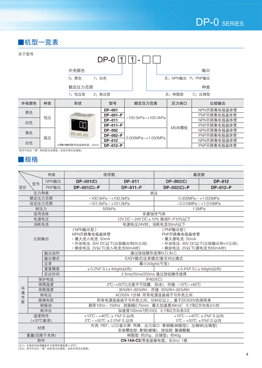 松下 Panasonic 松下 DP-100 双画面 数字压力传感器 【价格 报价 型号 代理 经销商】_易买工品官网