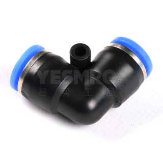 易买优选 PV系列 L型弯通接头 快插接头 气动接头 PV4蓝/黑 4 蓝/黑 V30430【价格 图片 批发 报价】_易买工品官网