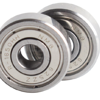 NMB 深沟球轴承 NMB 696ZZ 微型深沟球轴承 6 15 5 轴承钢 ZZ-双面金属防尘盖 (R ...