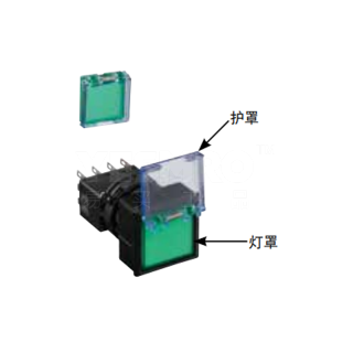 和泉 IDEC 平面镶嵌框型LW系列控制元器件附件 LW9Z-KS7R 灯罩内置型护罩 正方形平头元器件用弹簧复位型 红色 C93575【价格 ...