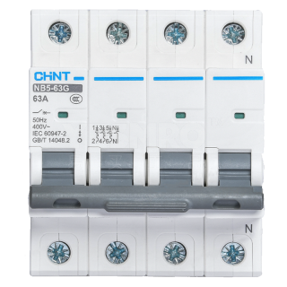 正泰 CHINT NB5-63G 3P+N D63(R) 6kA 塑料外壳式断路器 XH5425【价格 图片 型号 参数 产品手册】易买工品官网