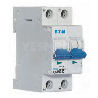 伊顿 EATON PL10-DC 专用直流型小型断路器 PL10-C4/2-DC 4A 10kA 500VDC C 2P 173538 ...