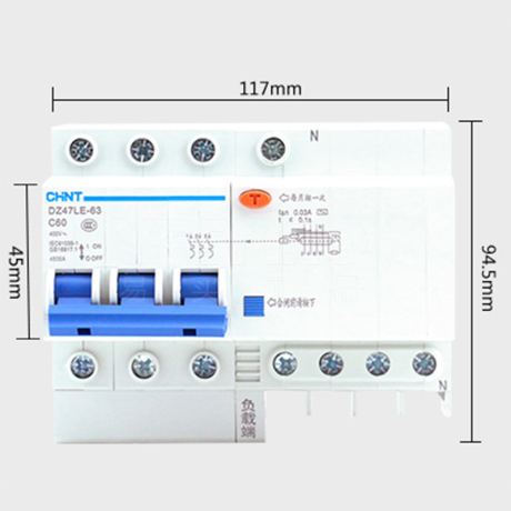 正泰 CHINT DZ47LE-63 3P+N C60 30mA【价格 报价 型号 代理 经销商】_易买工品官网